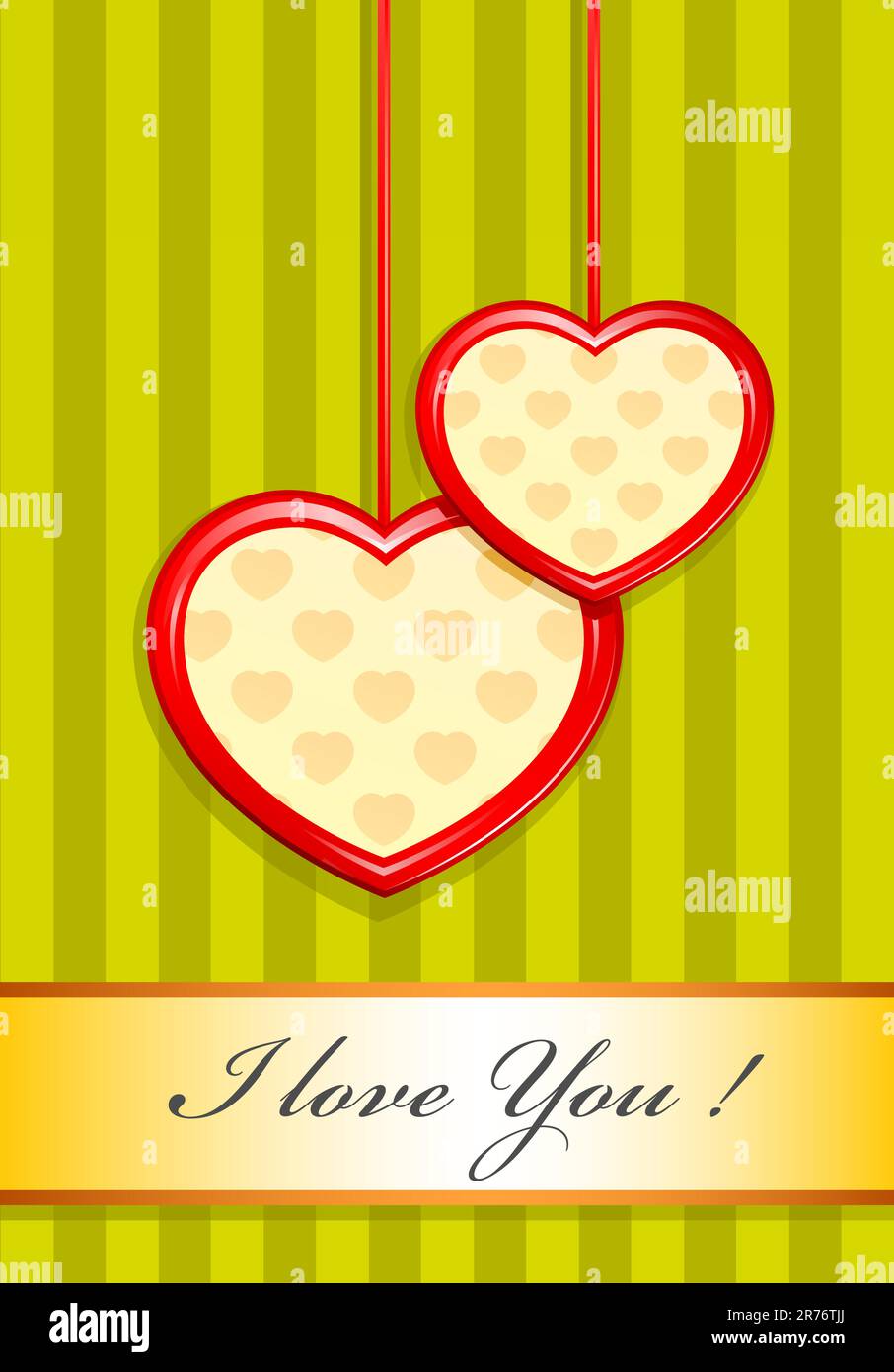 valentine as two hearts vector illustration Stock Vector Image & Art ...