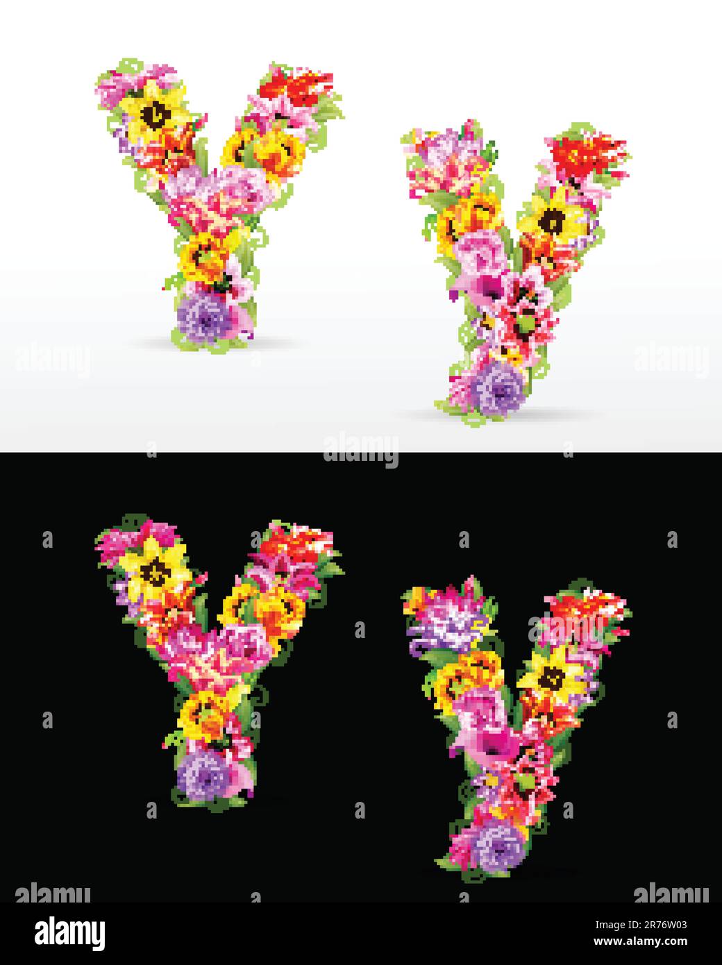 Lily black beauty and rose Stock Vector Images - Alamy