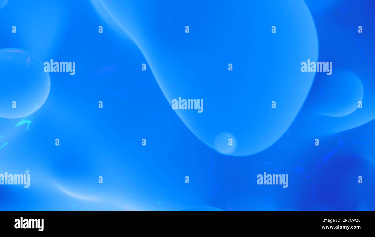 light blue fantastic soft elements bg - abstract 3D rendering Stock Photo - Alamy