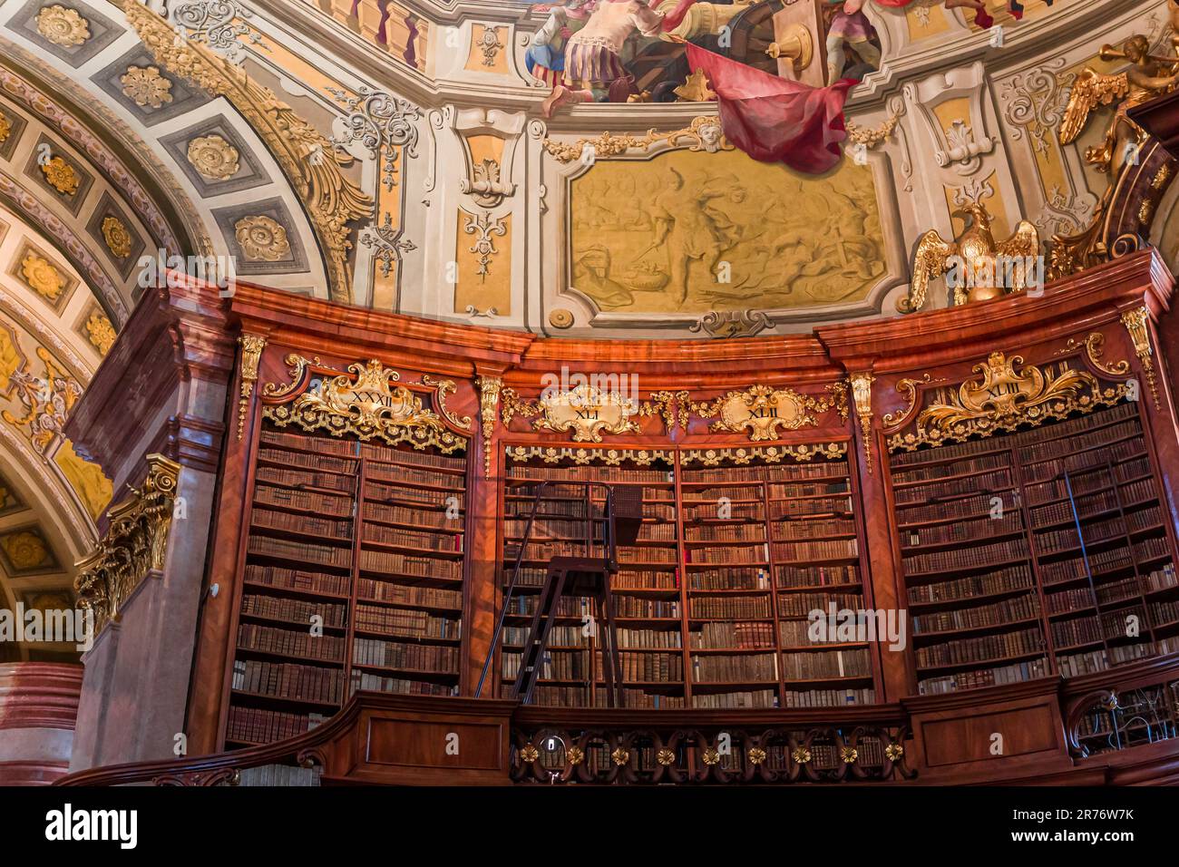 VIENNA, AUSTRIA, MAY 24, 2023 : interiors, frescoes and architectural ...
