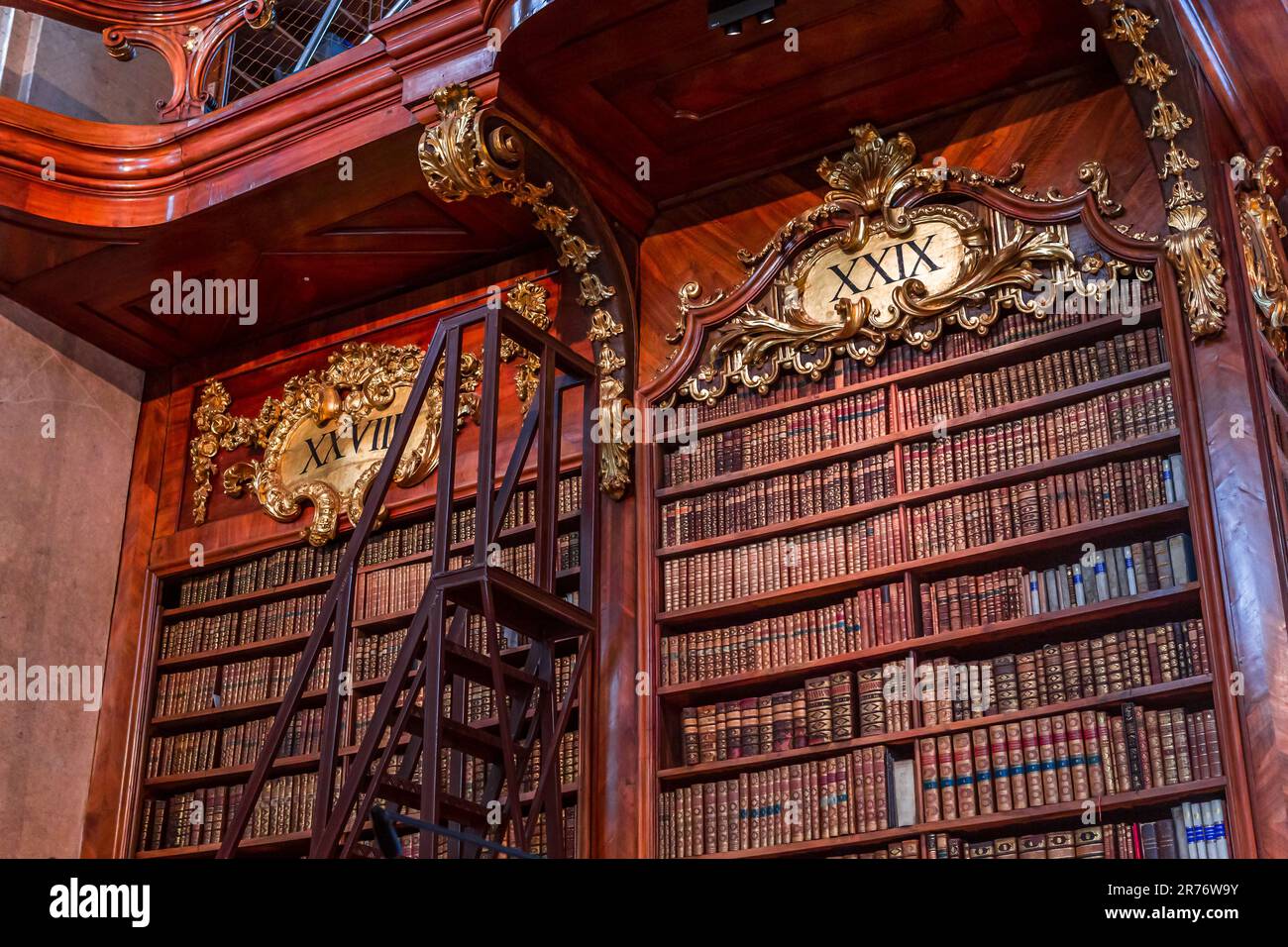VIENNA, AUSTRIA, MAY 24, 2023 : interiors, frescoes and architectural ...