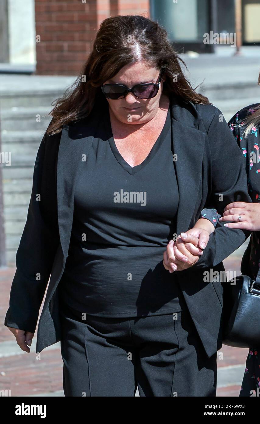 Teresa Hanson leaves Hull Crown Court, Kingston-upon-Hull Combined ...