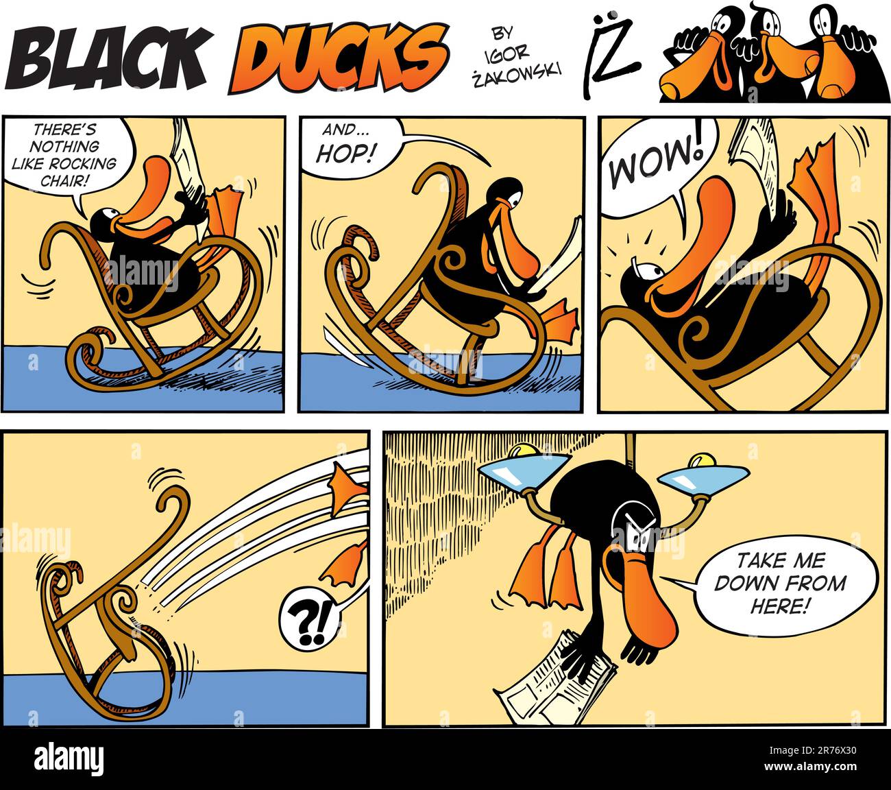 Black Ducks Comic Strip episode 2 Stock Vector Image & Art - Alamy