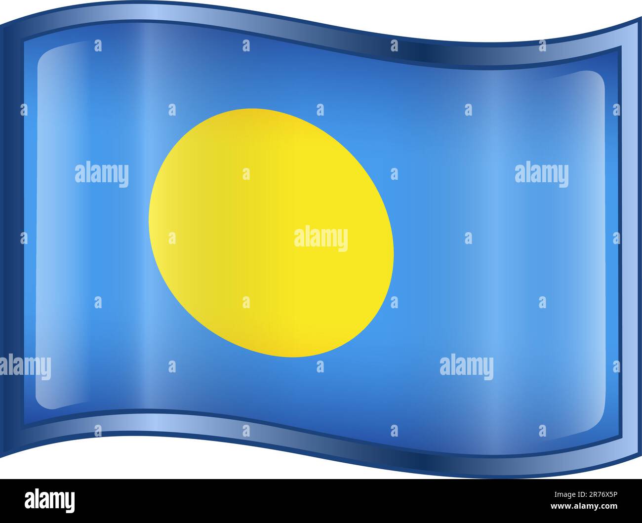 Palau Flag icon, isolated on white background Stock Vector Image & Art - Alamy