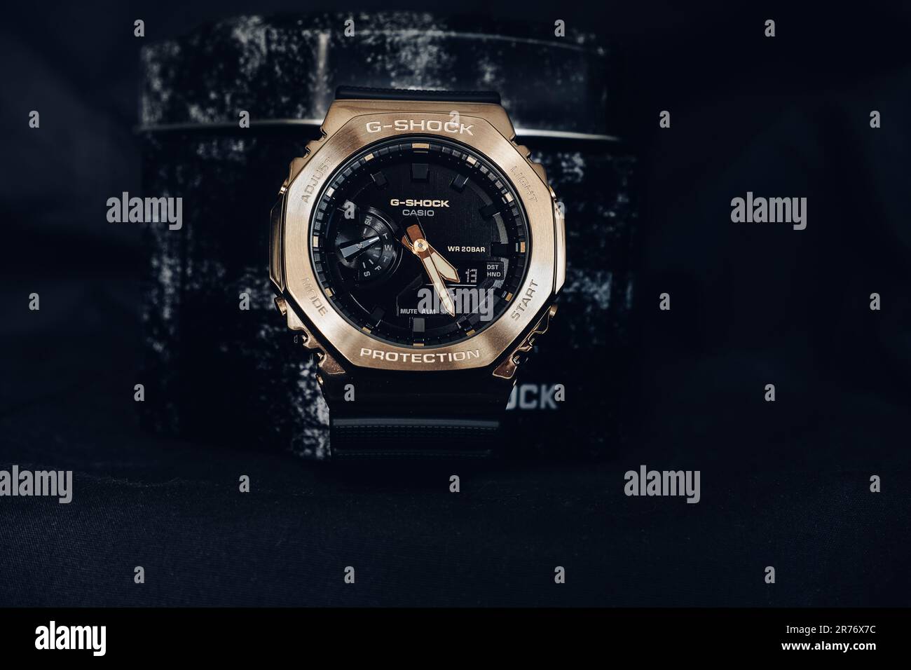 Casio G-Shock analog digital watch portraits Stock Photo - Alamy