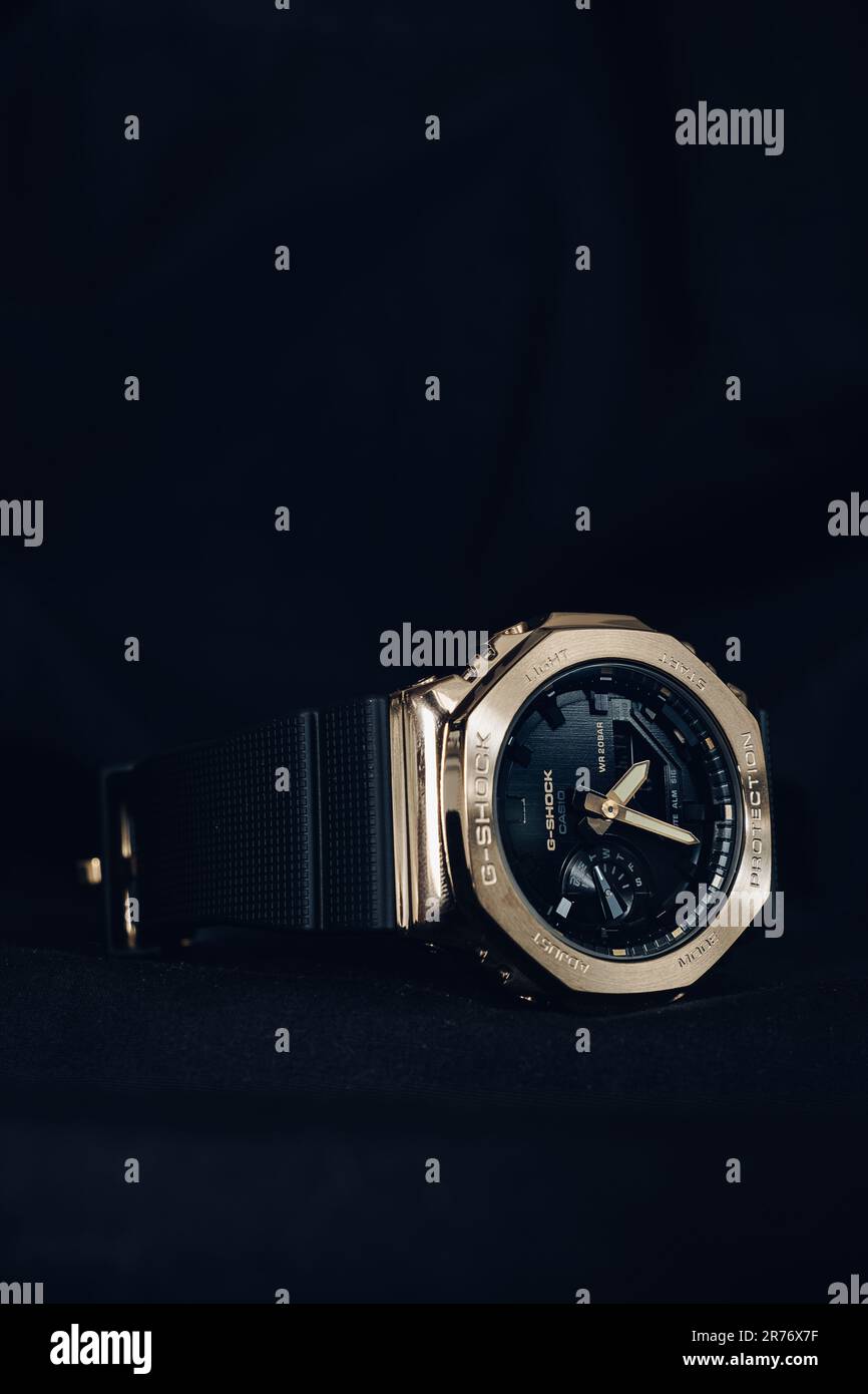 Casio G-Shock analog digital watch portraits Stock Photo - Alamy