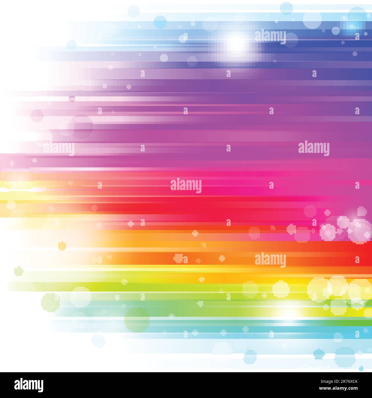 abstract glowing background with rainbow stripes. Vector illustration ...