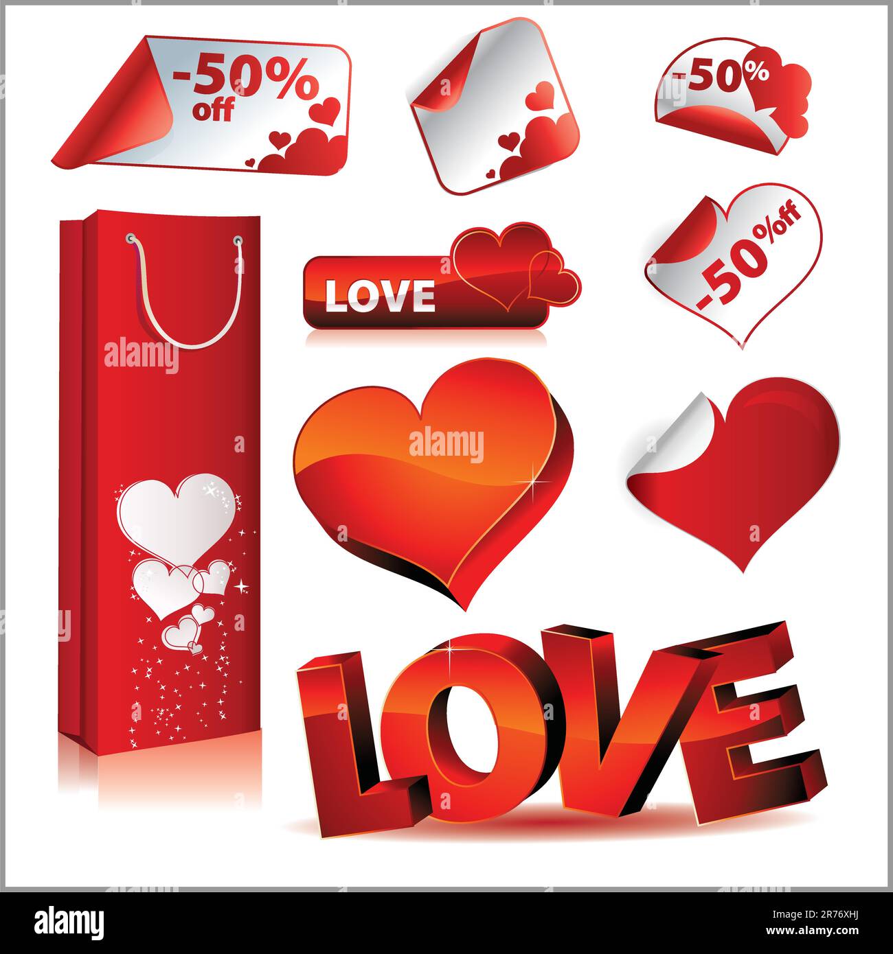 Love stickers hi-res stock photography and images - Alamy