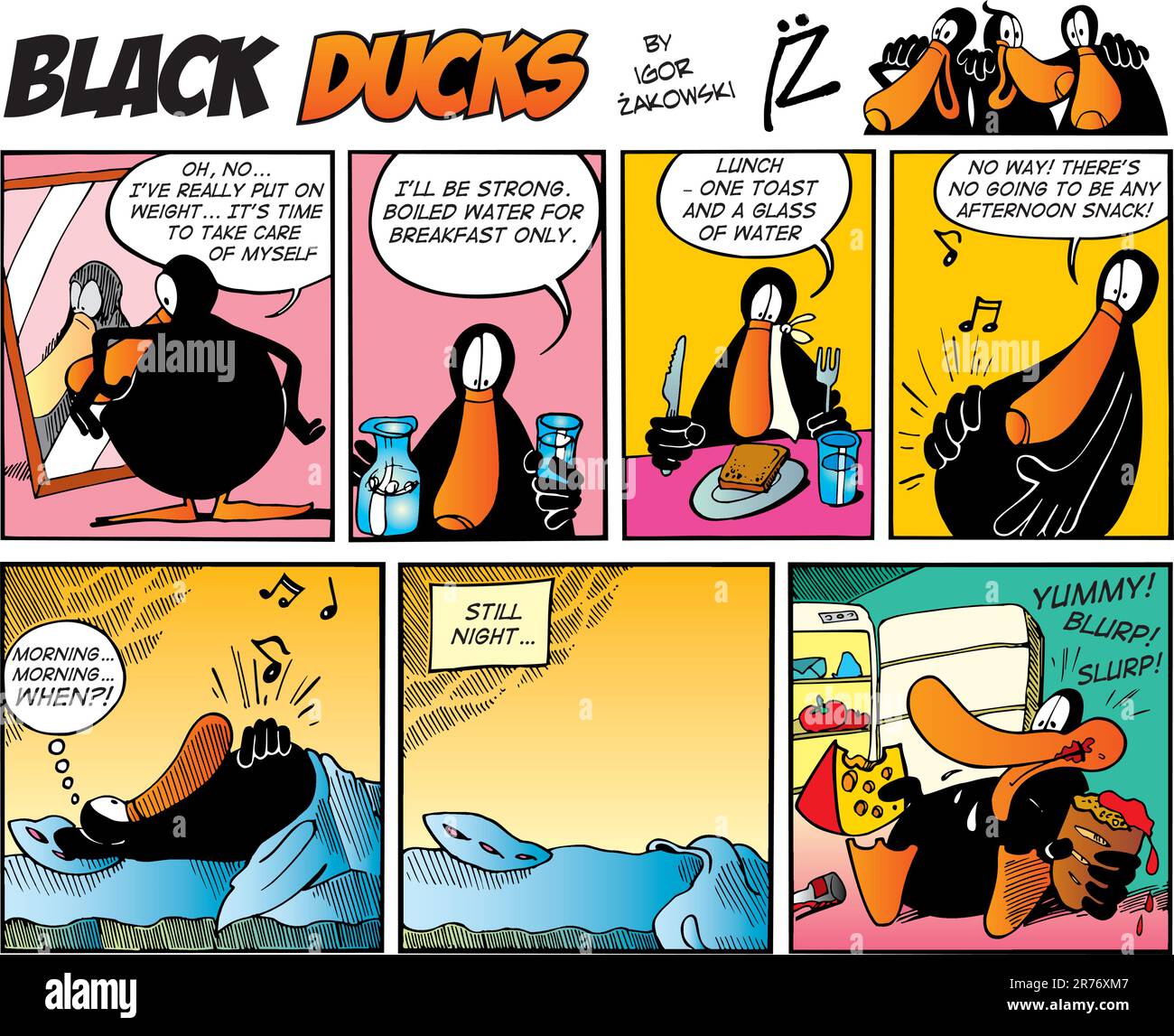 Black Ducks Comic Strip episode 7 Stock Vector Image & Art - Alamy
