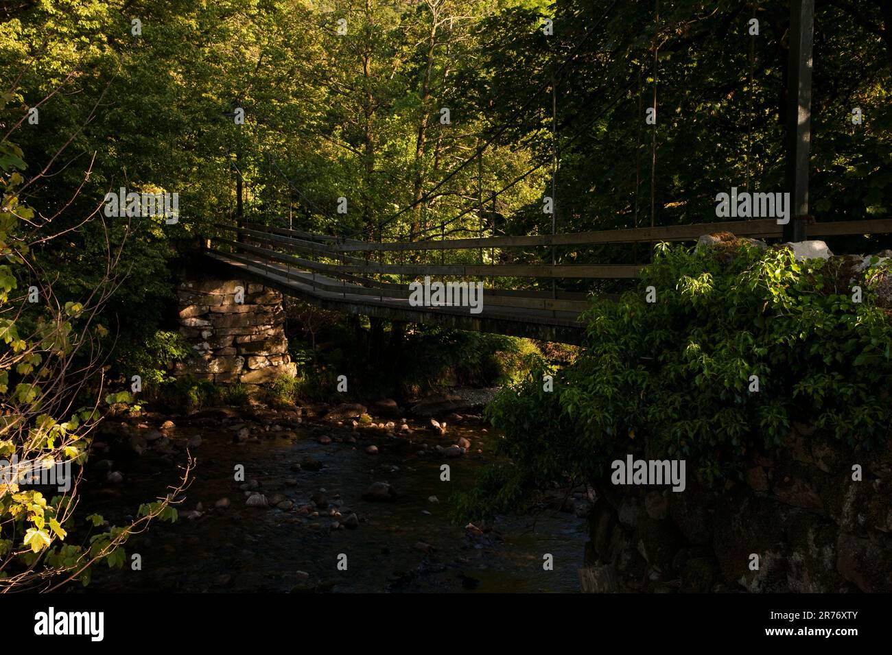 Footbridge over the esk river hi-res stock photography and images - Alamy