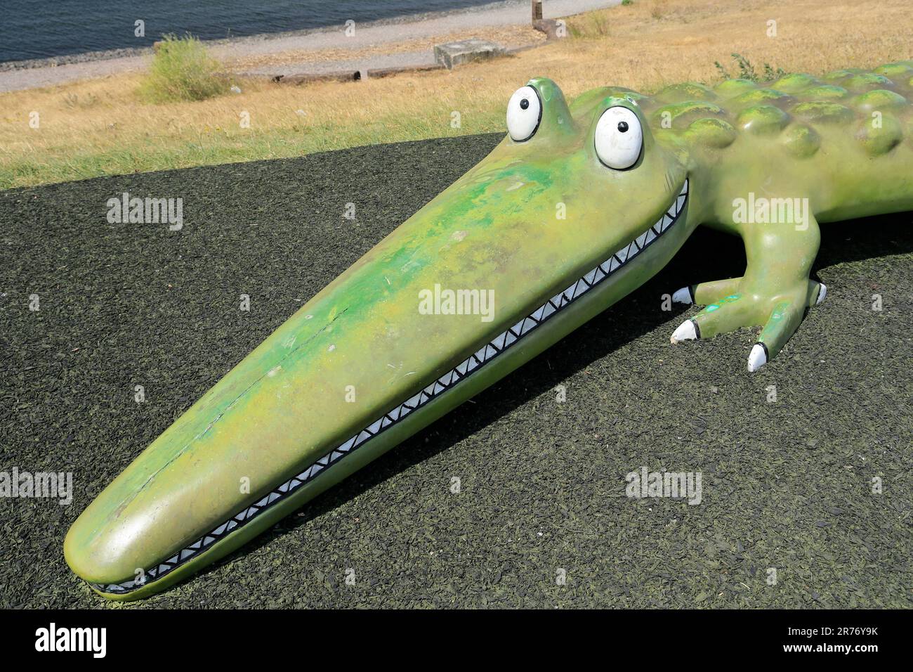 Crocky–Wock, the Crocodile - a Roald Dahl character from poem. Sculpture / model / fun artwork ...