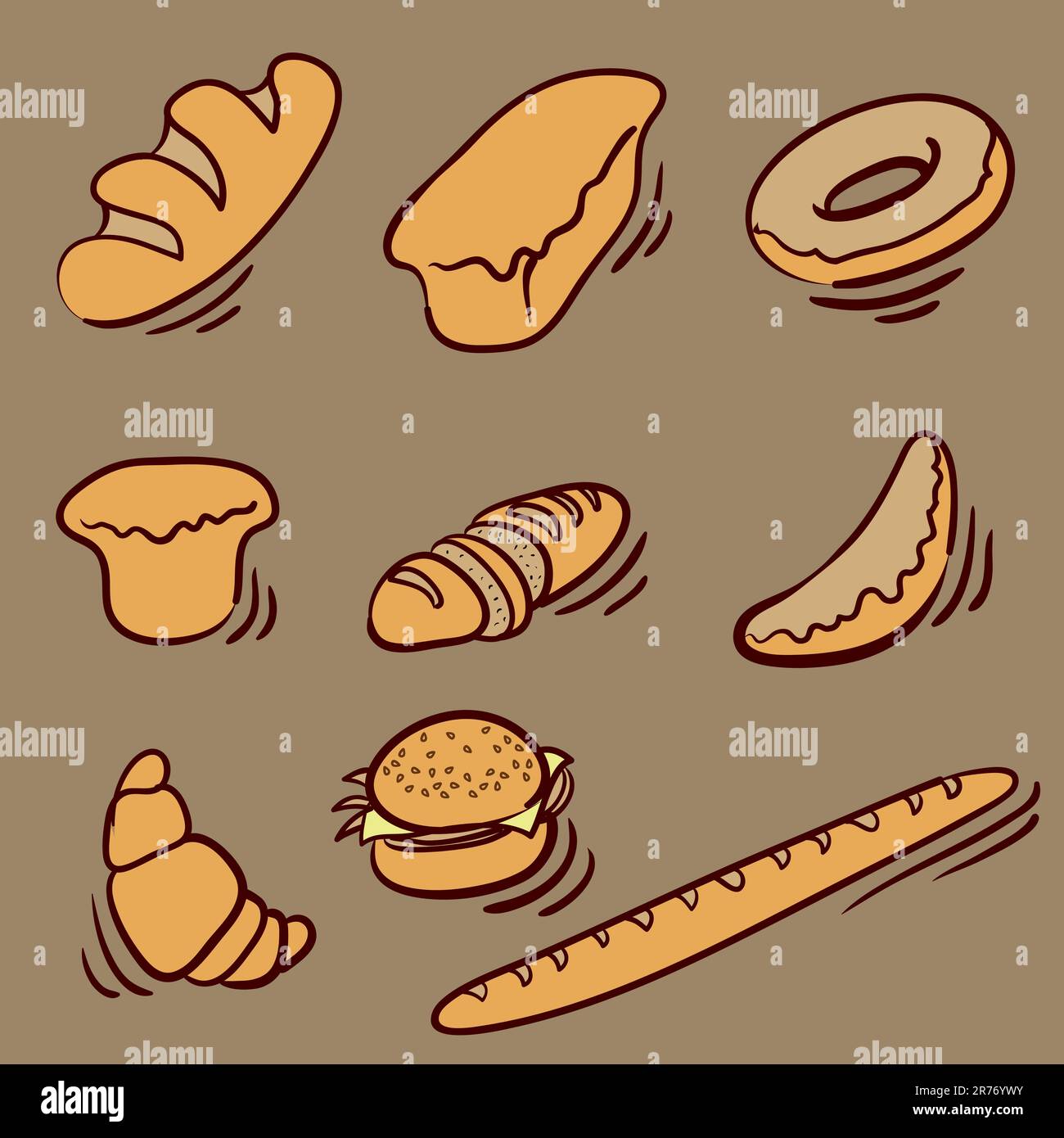 Texture Of Bread Stock Vector Images Alamy