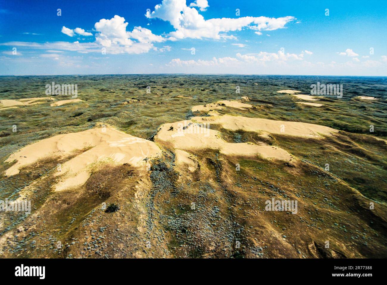 Aerial of the Great Sandhills, Saskatchewan, Canada Stock Photo - Alamy
