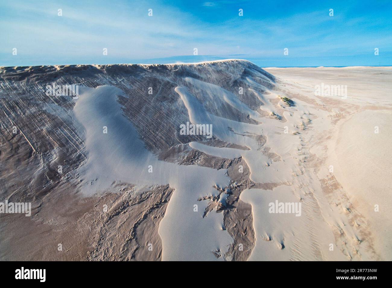 Aerial of Athabasca Sand Dunes Provincial Park, Saskatchewan, Canada ...