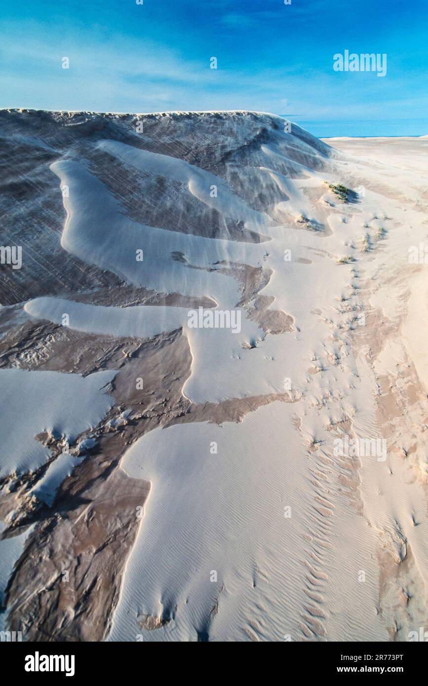Aerial of Athabasca Sand Dunes Provincial Park, Saskatchewan, Canada ...