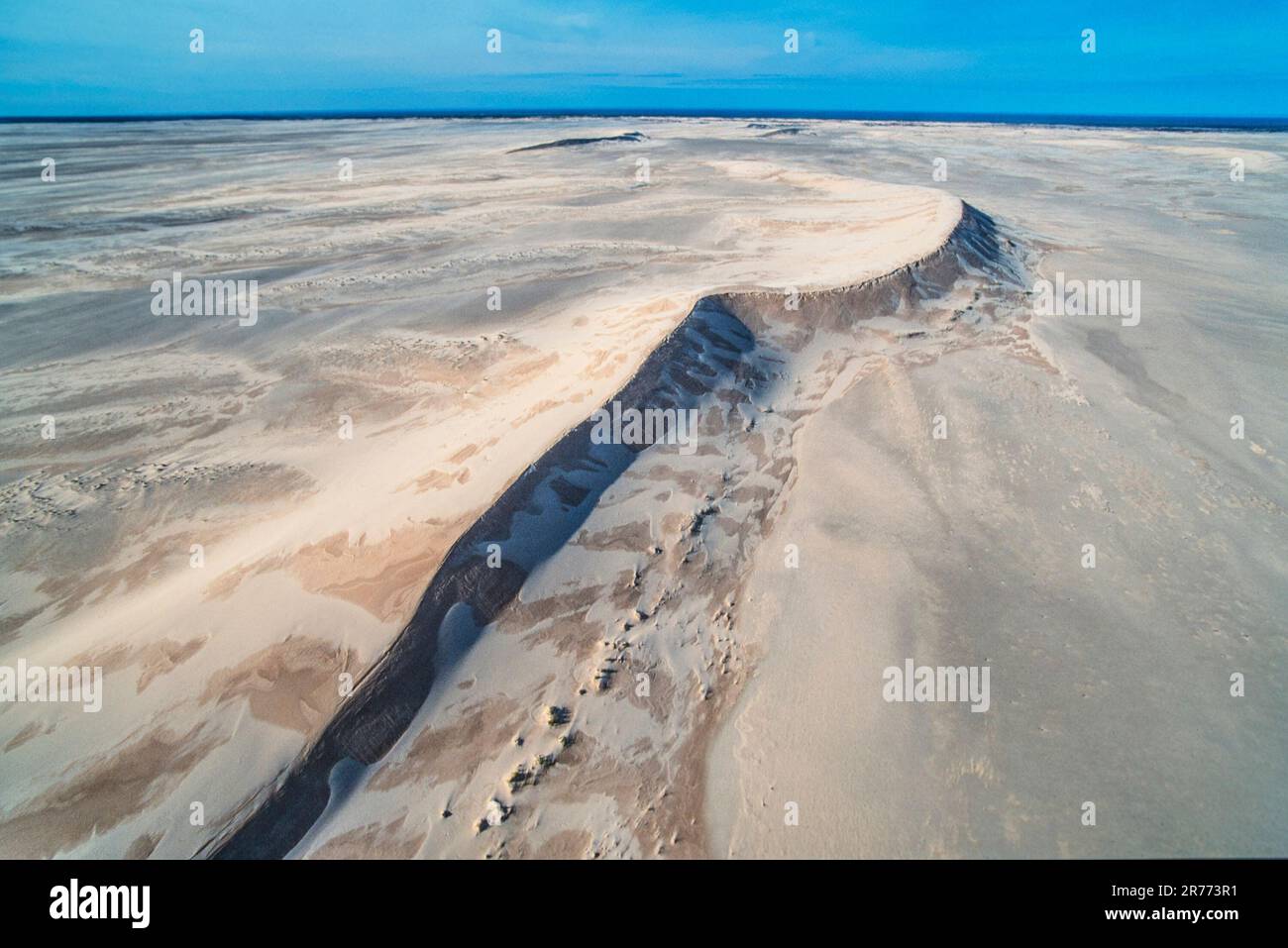 Aerial of Athabasca Sand Dunes Provincial Park, Saskatchewan, Canada ...
