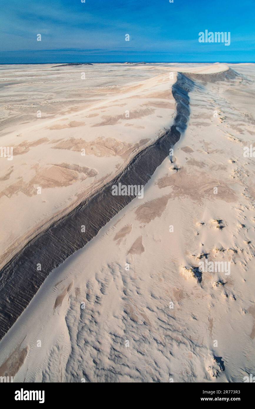 Aerial of Athabasca Sand Dunes Provincial Park, Saskatchewan, Canada ...