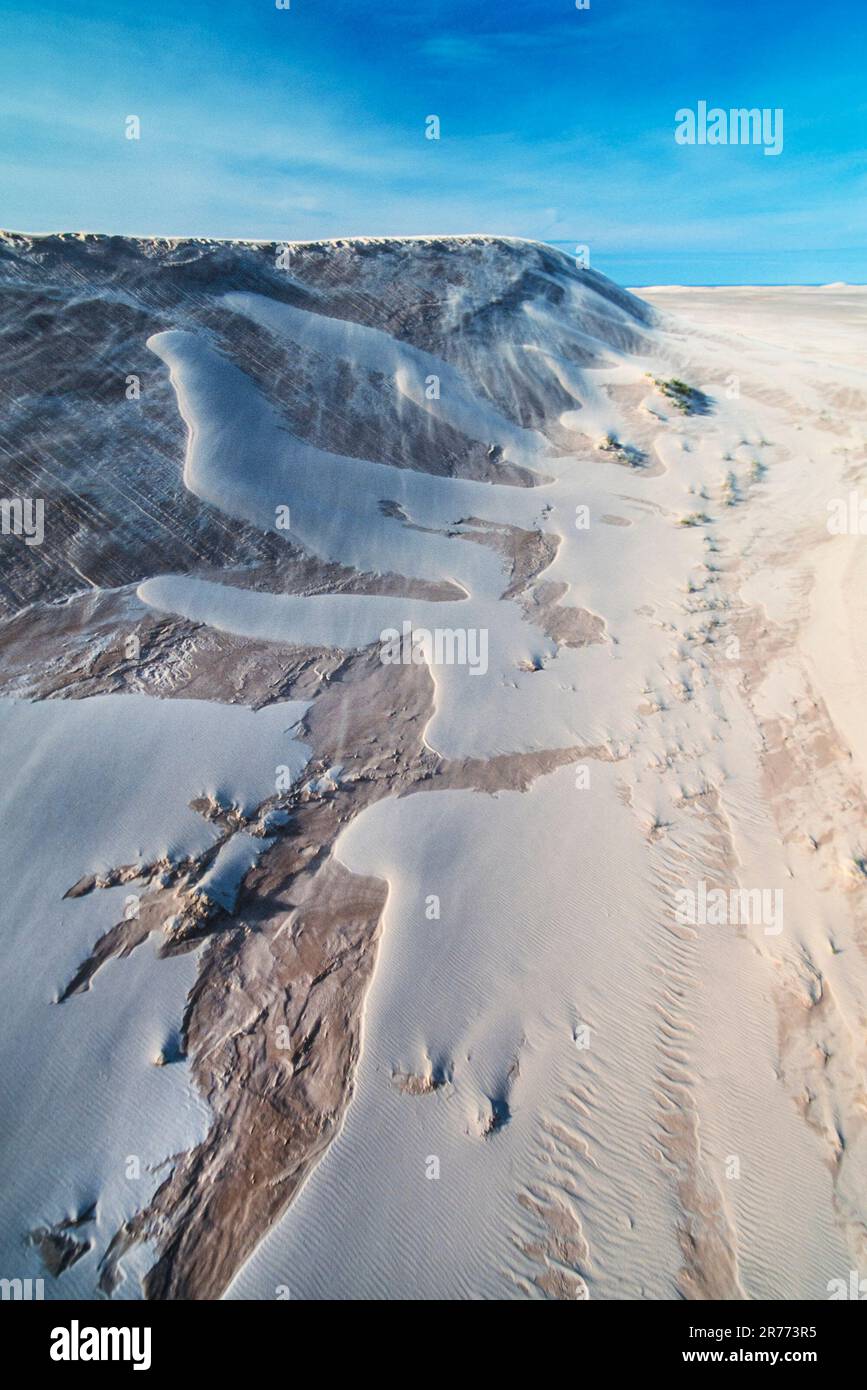 Aerial of Athabasca Sand Dunes Provincial Park, Saskatchewan, Canada ...