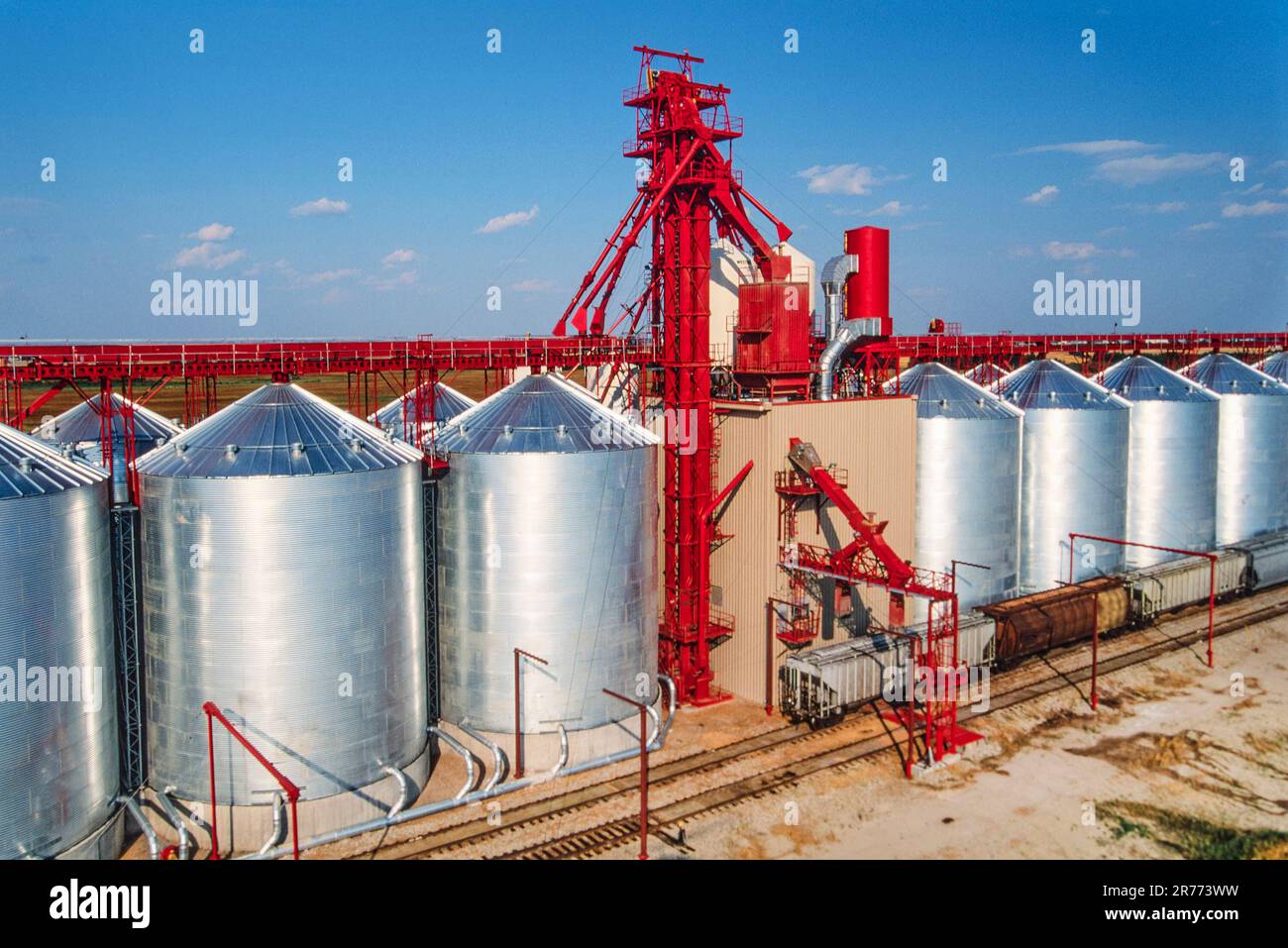 Aerial of grain elevators Yorkton, Saskatchewan, Canada Stock Photo - Alamy