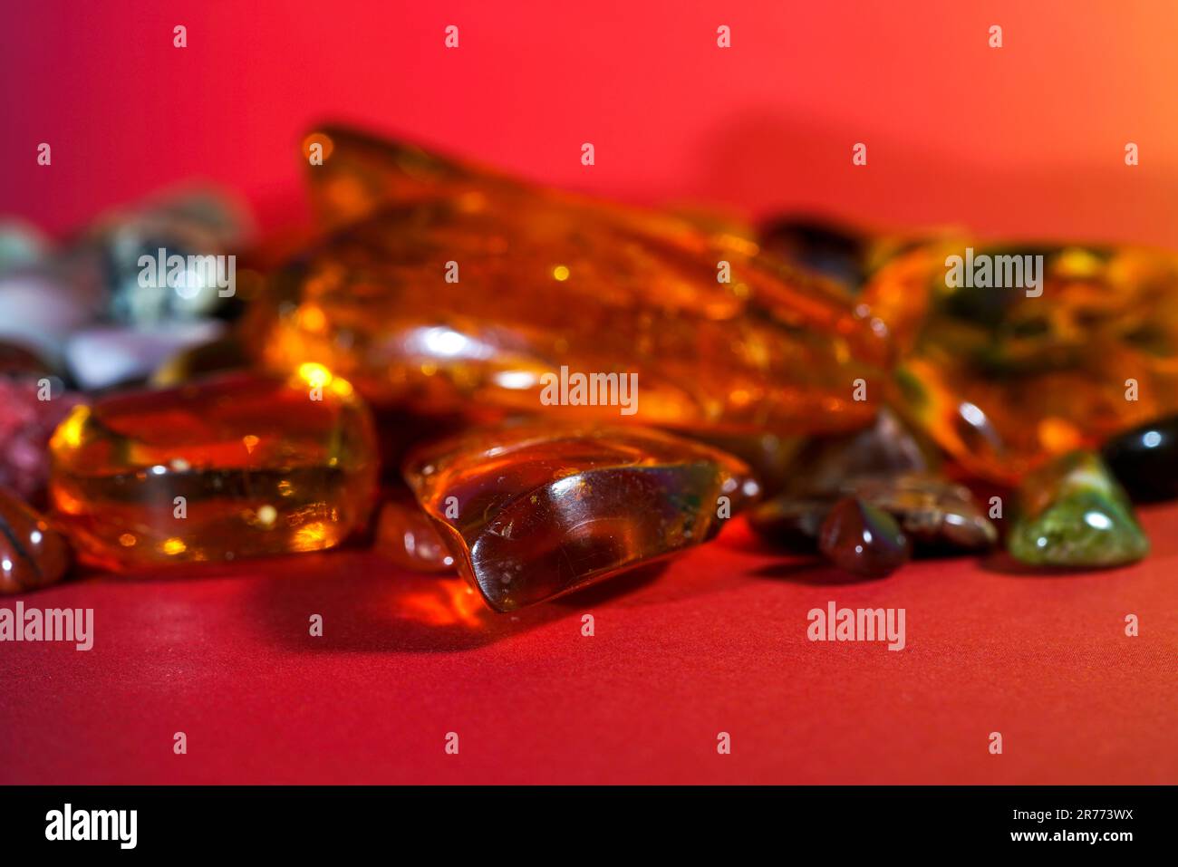 Amber is made of yellow transparent fossil resin with insect inclusions ...