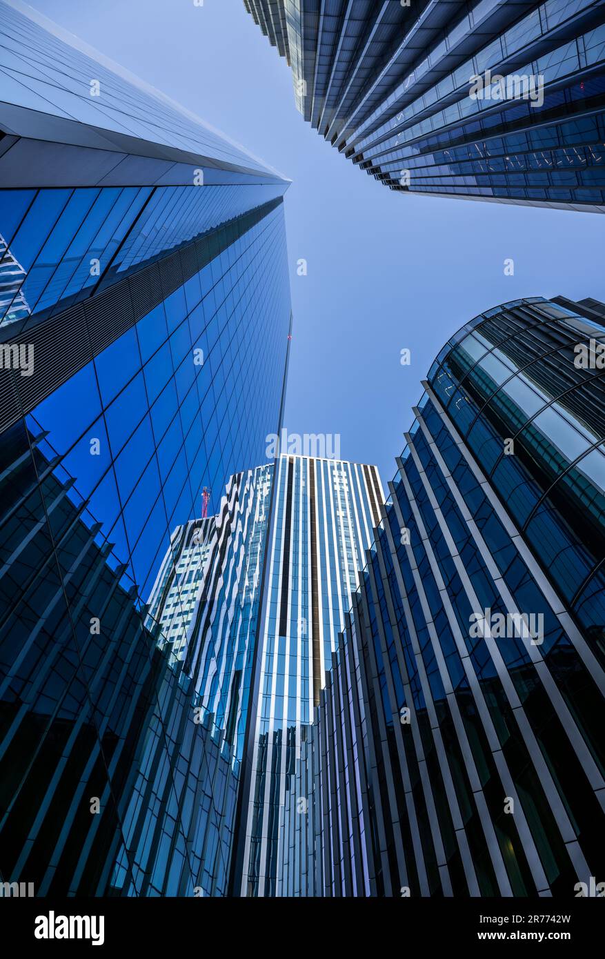 London, UK: Skyscrapers in the City of London. The Scalpel (left ...