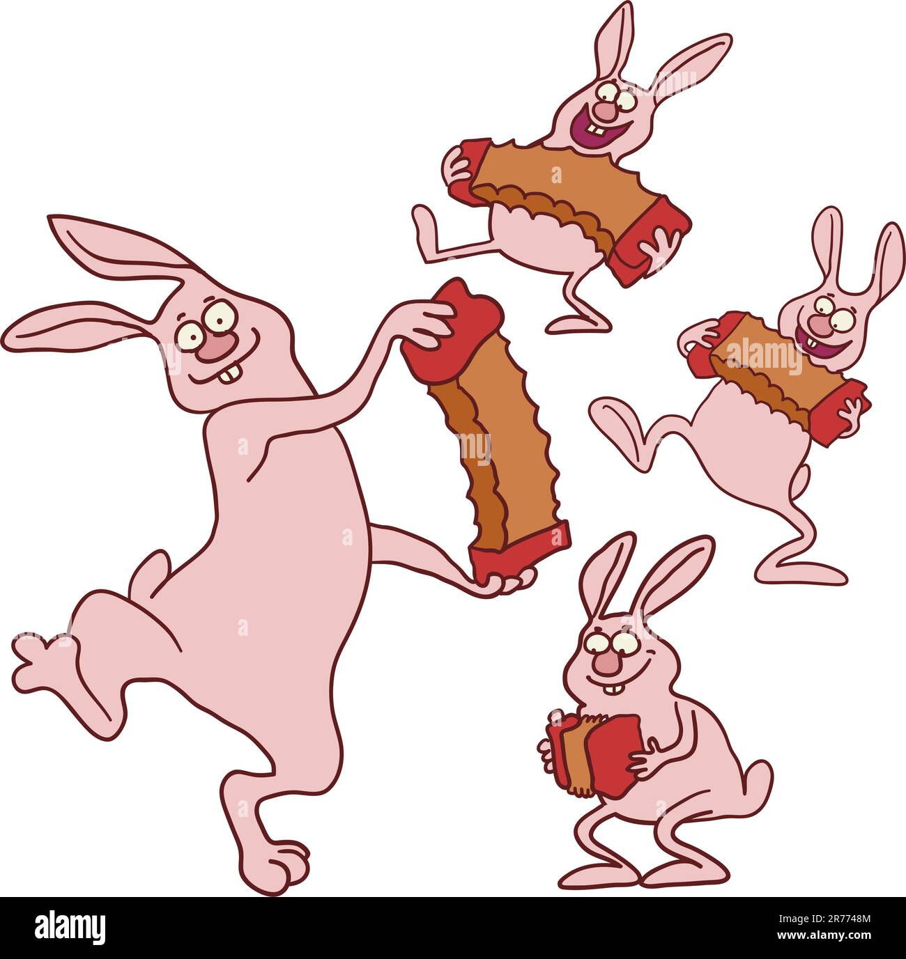 Rabbit dance Stock Vector Images - Alamy
