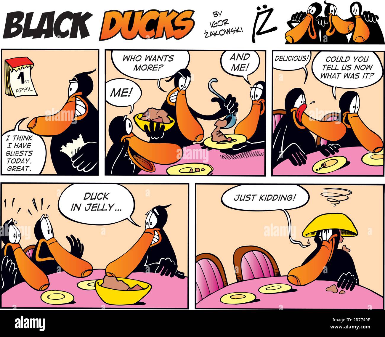Black Ducks Comic Strip episode 15 Stock Vector Image & Art - Alamy