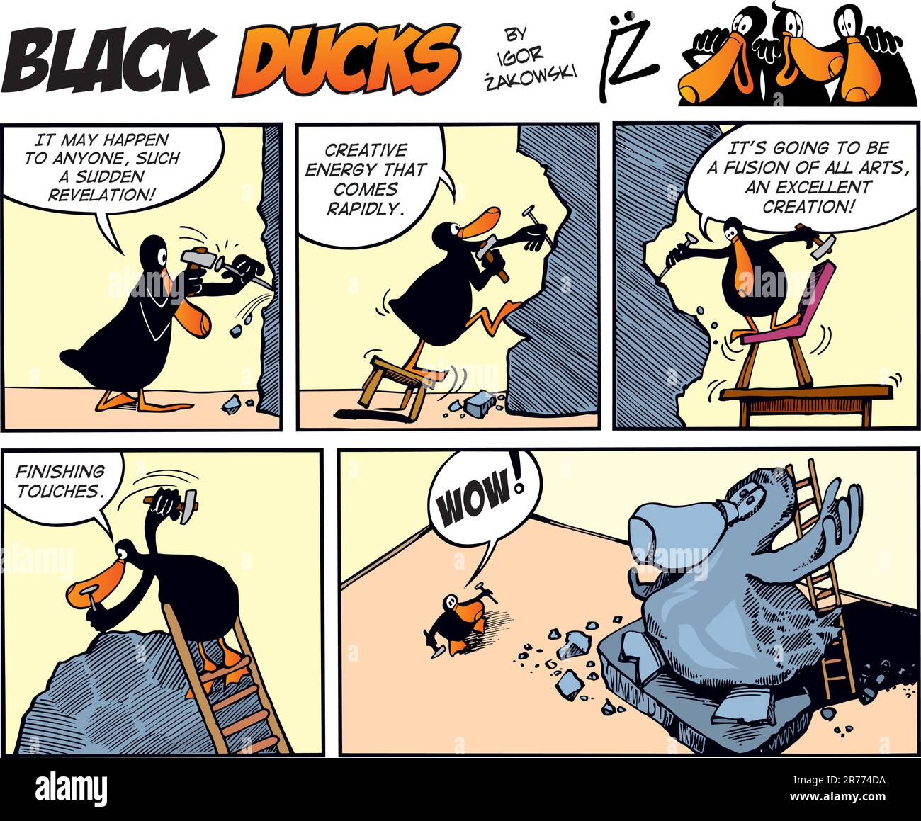 Black Ducks Comic Strip episode 14 Stock Vector Image & Art - Alamy