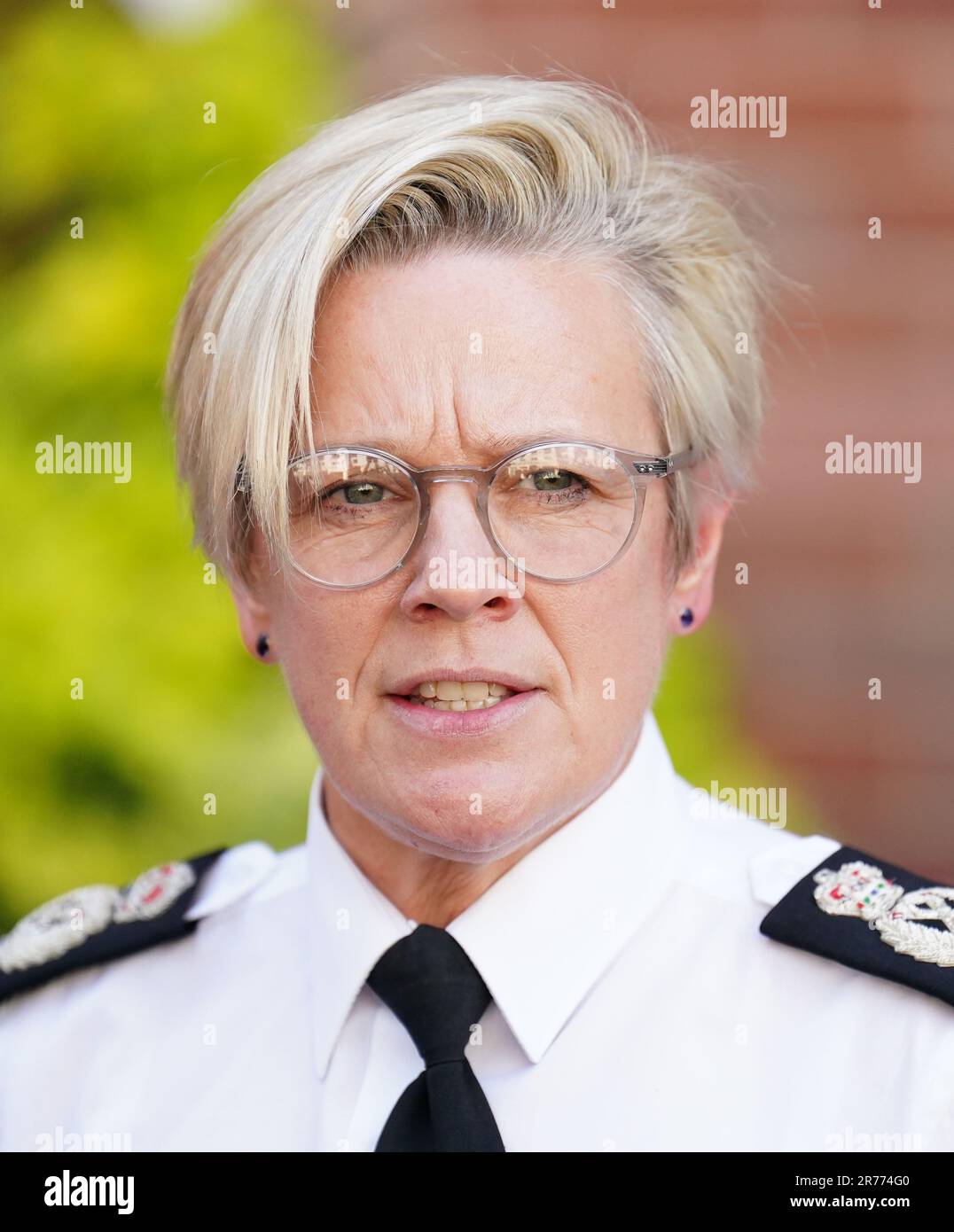 Nottinghamshire Police Chief Constable Kate Meynell speaking to the ...