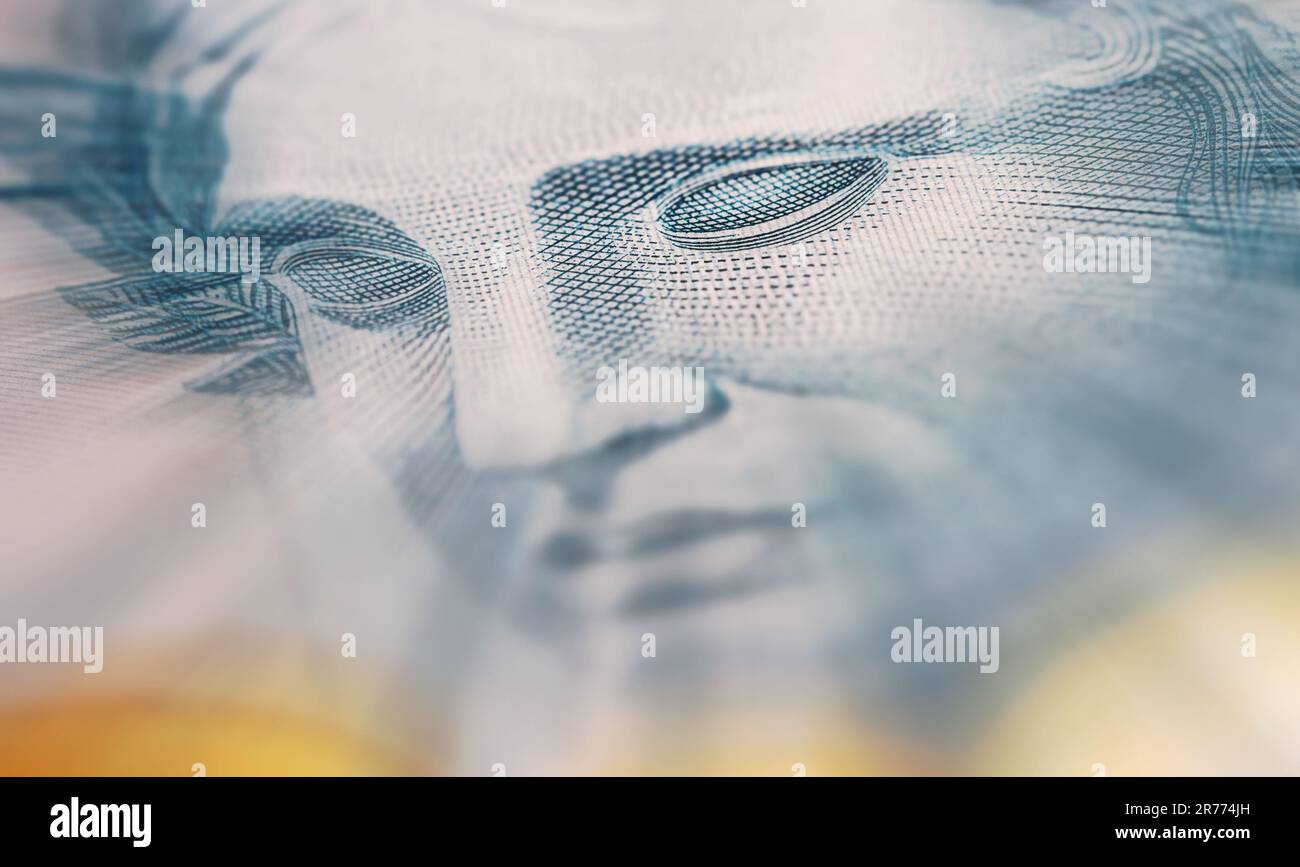 cash, Brazilian money, called REAL, drawn from the bank. Savings and ...