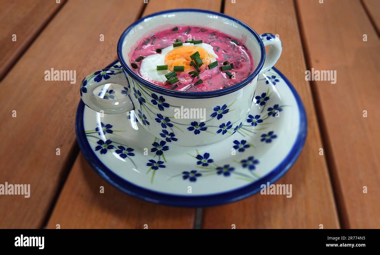 Beet soup latvia hi-res stock photography and images - Alamy