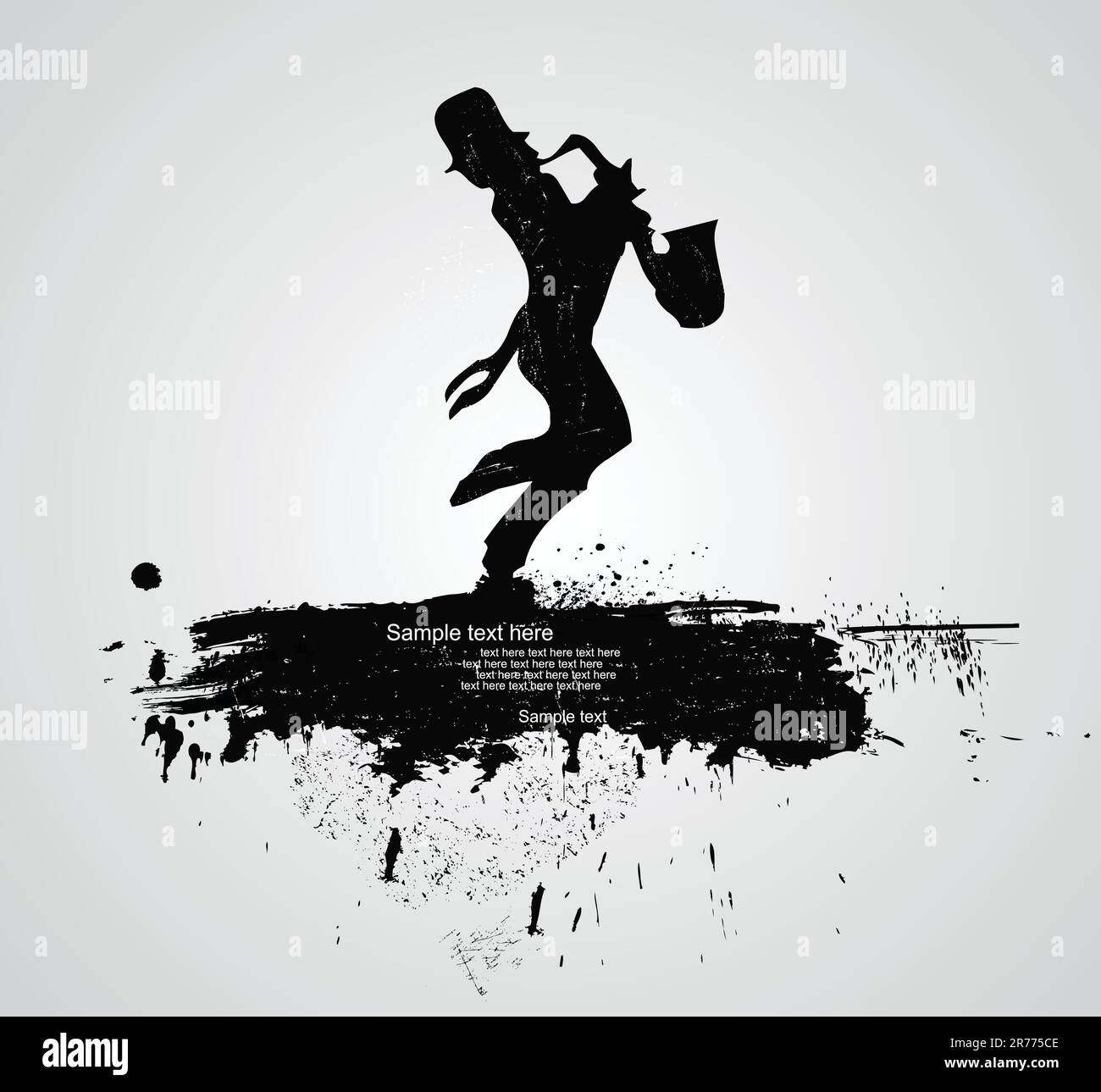 silhouette of saxophone player Stock Vector Image & Art - Alamy