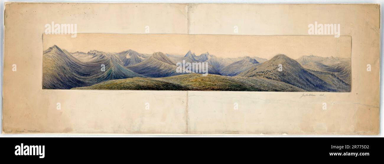 Summit Cascade Mountains. Summit of Cascade Mountains, from trail ...