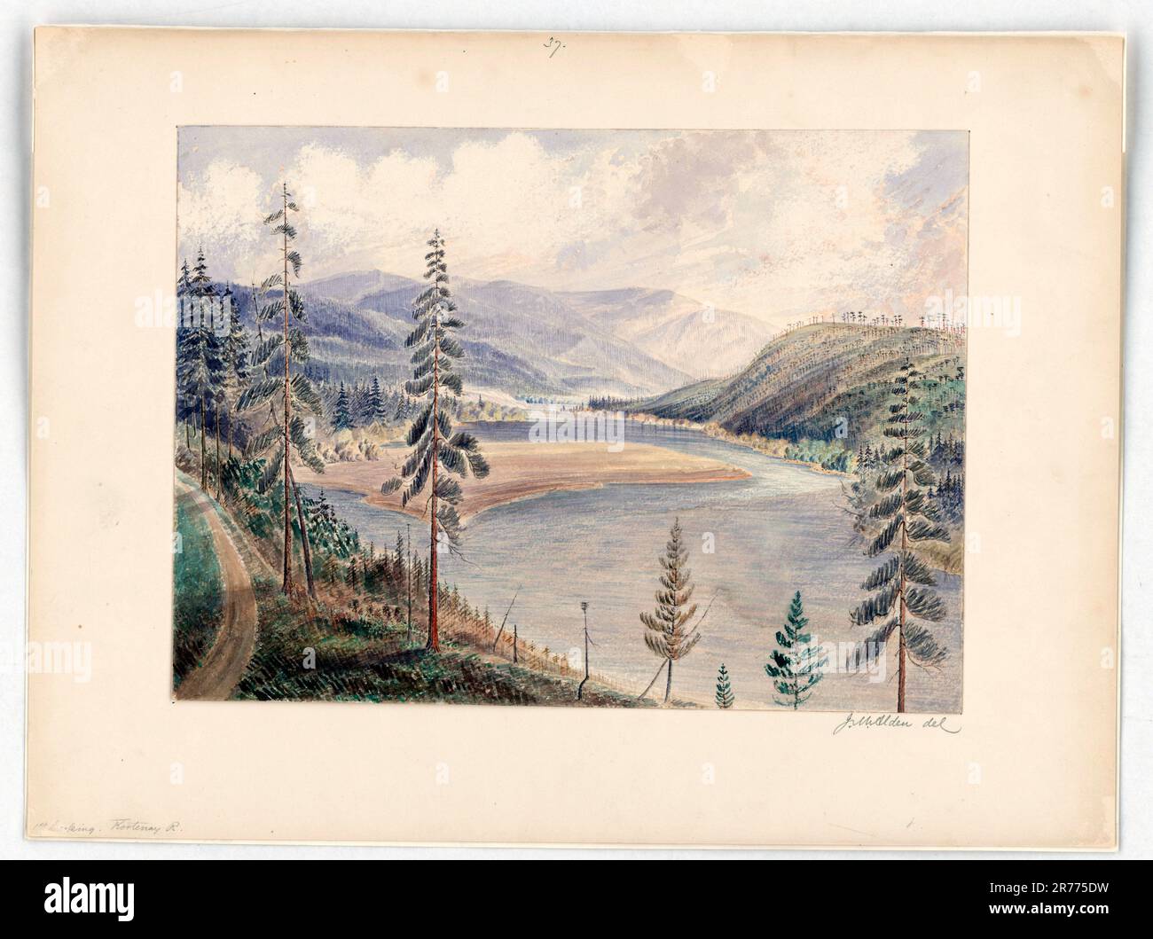 1st looking. Kootenay R. Kootenay River. looking down from near Camp ...