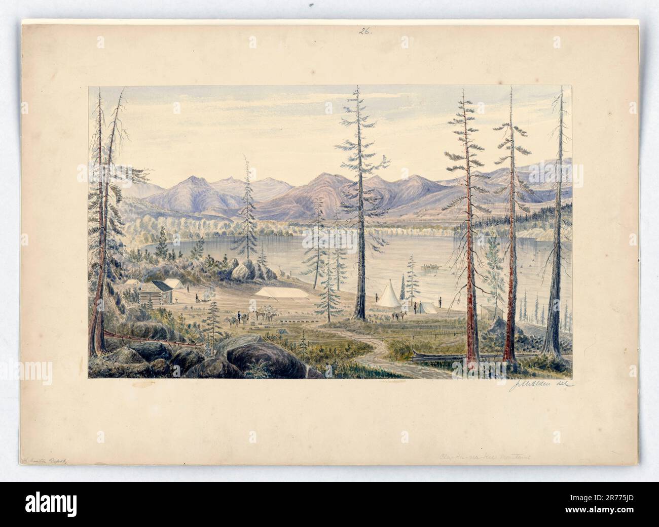 Chelemta Depot. Cla-ka-na-kie mountains. Chelemta Depot. From right ...