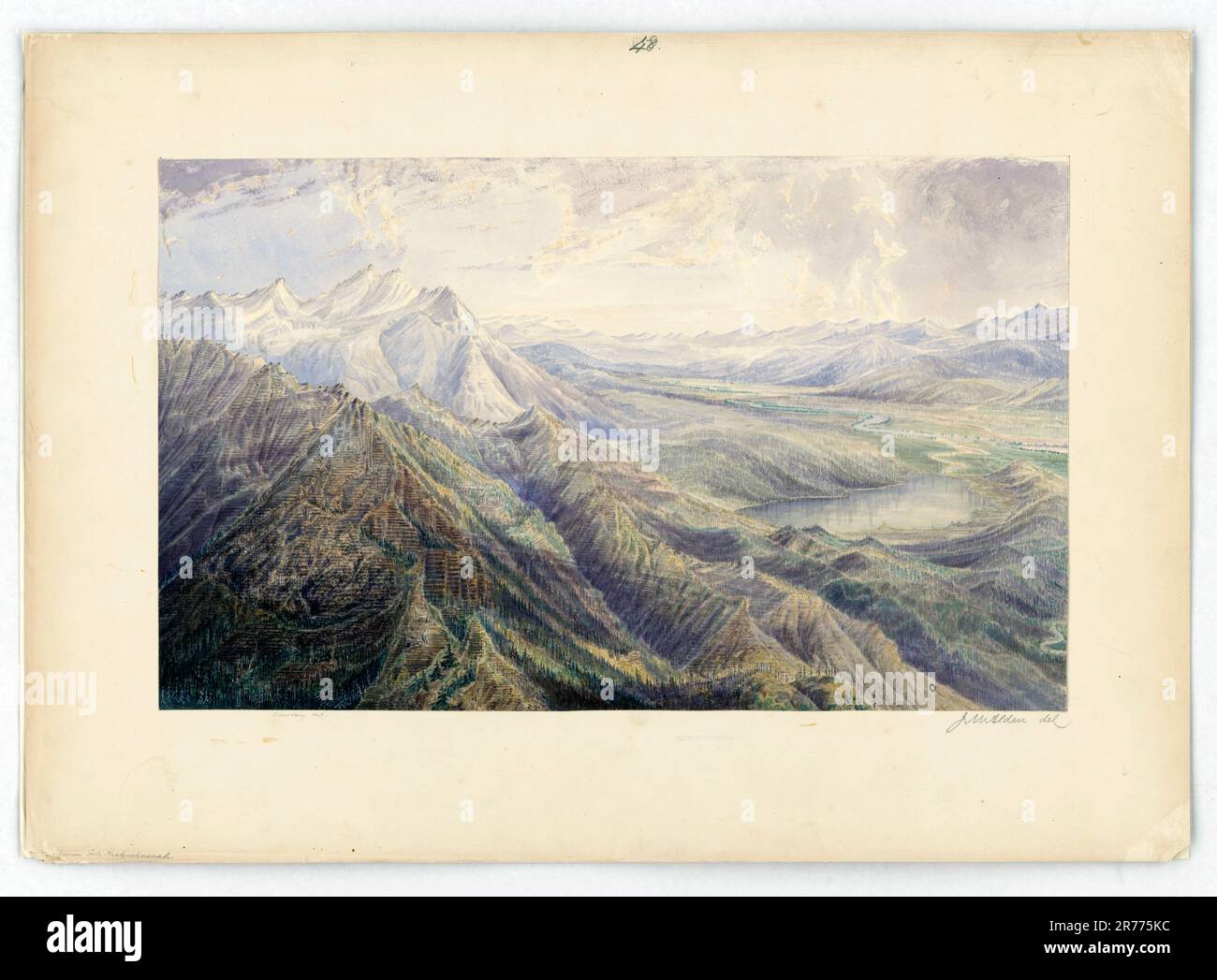 From mt. Kishnehnehna. Kintla Mountains from the summit of Kishnehnehna ...