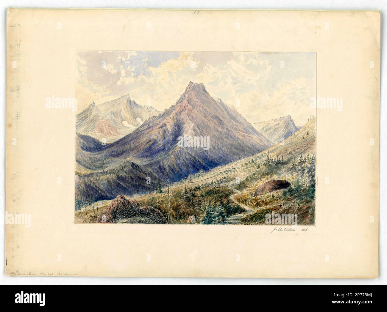 Kishenehn Pass. Rky. Mts. (E. of summit). Looking W. toward summit ...