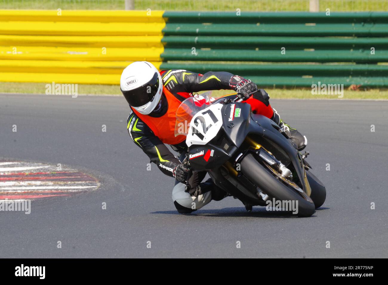 Croft Circuit, 10 June 2023. Greg Rudd riding a Kawasaki 1000 in a ...