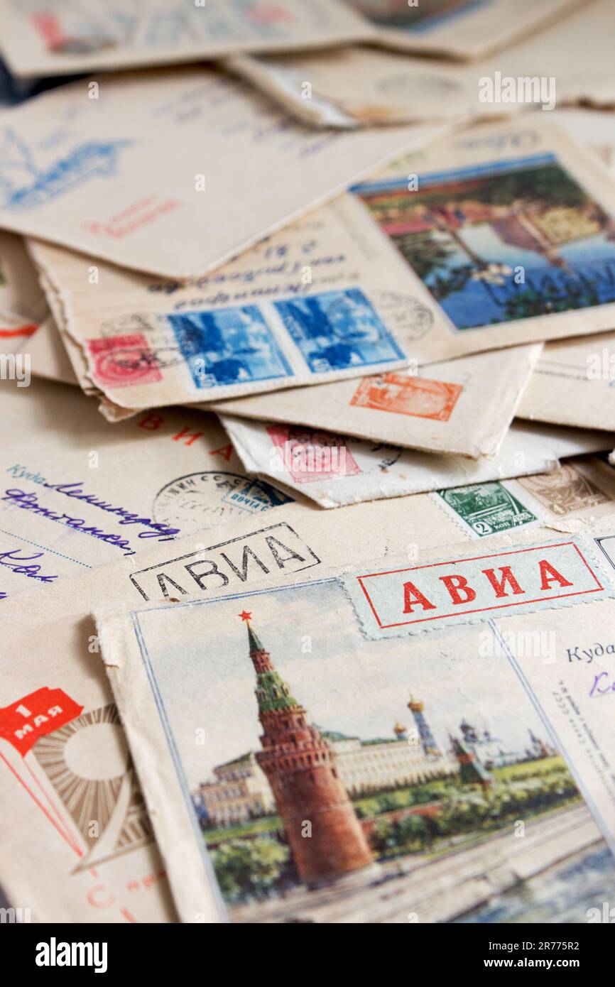 Stamped envelope 1940s hi-res stock photography and images - Alamy