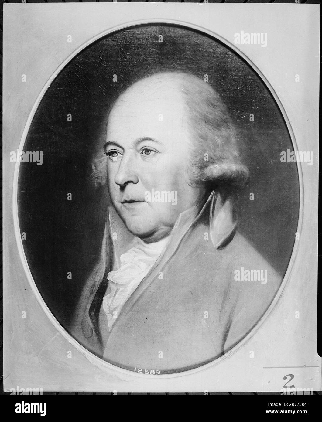 John Adams. Copy of engraving by James Mitan after John Trumbull ...