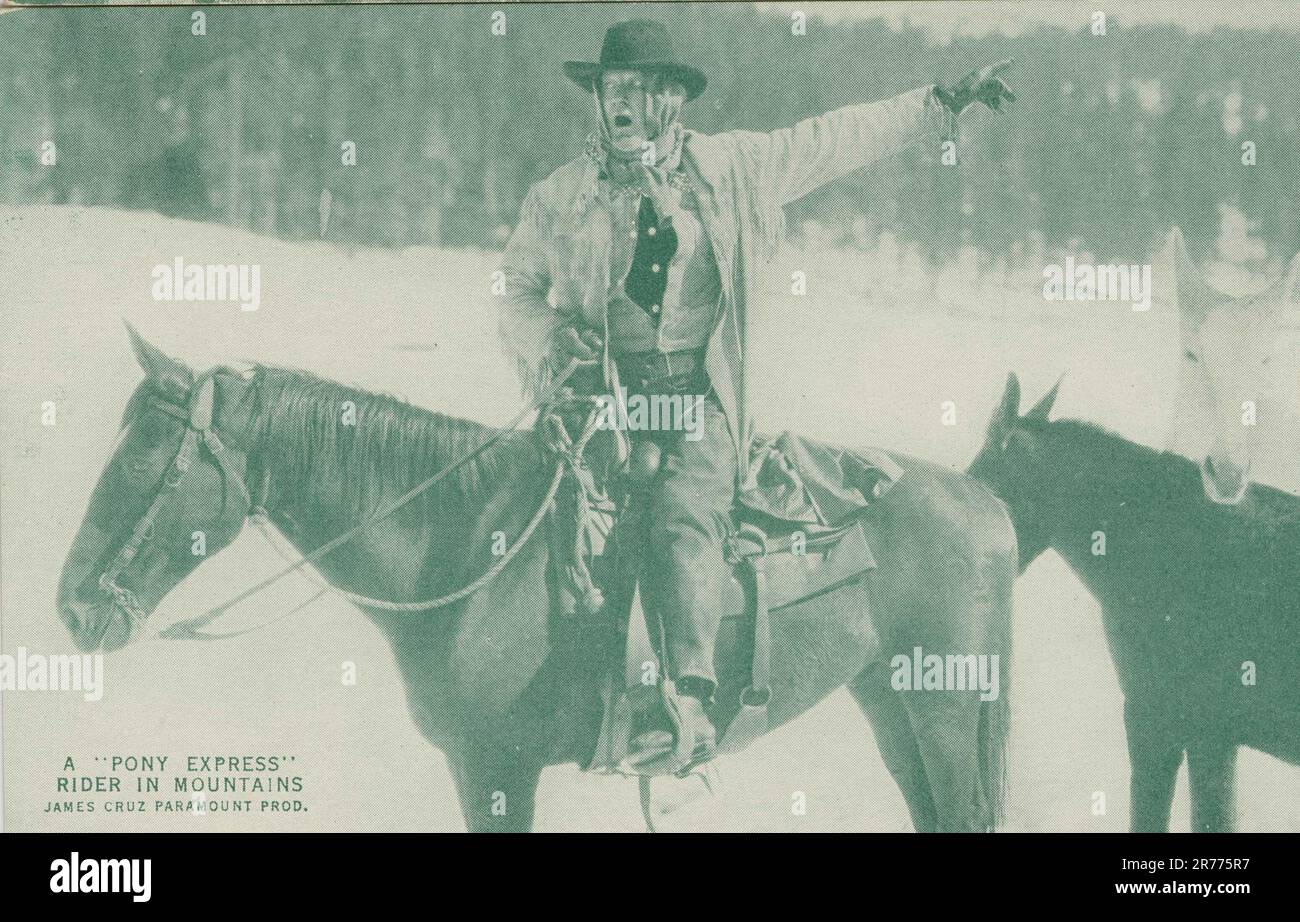 Exhibit Supply Company Picture Post Card, Scene from "The Pony Express ...