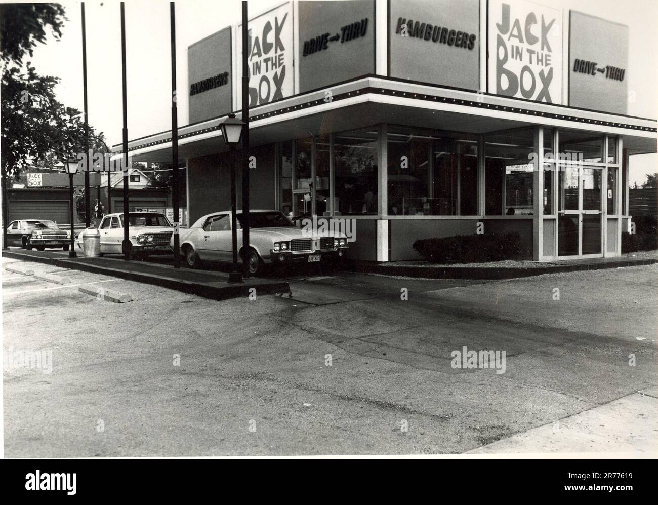 Jack in the Box Drive Thru 1973 Stock Photo - Alamy