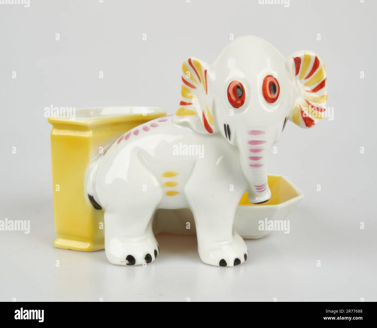 Antique 1930s Art Deco German porcelain Elephant. Walter Bosse Stock ...