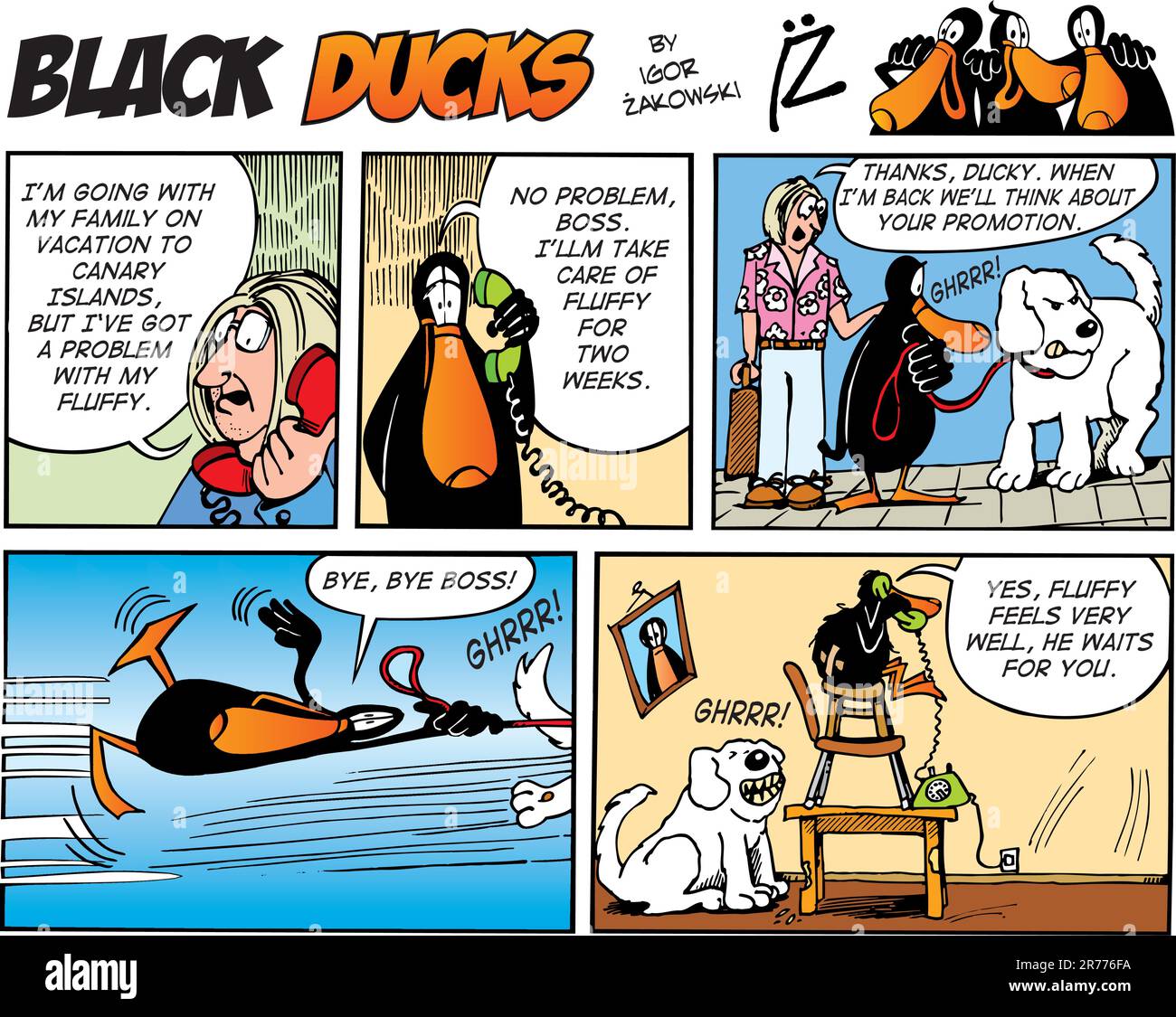 Black Ducks Comic Strip episode 50 Stock Vector Image & Art - Alamy