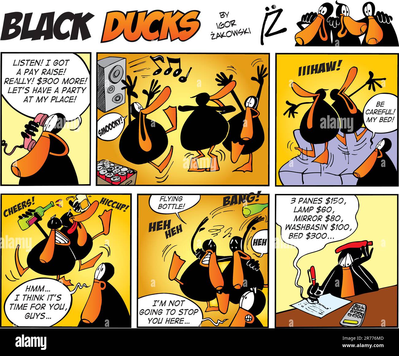 Black Ducks Comic Strip episode 47 Stock Vector Image & Art - Alamy