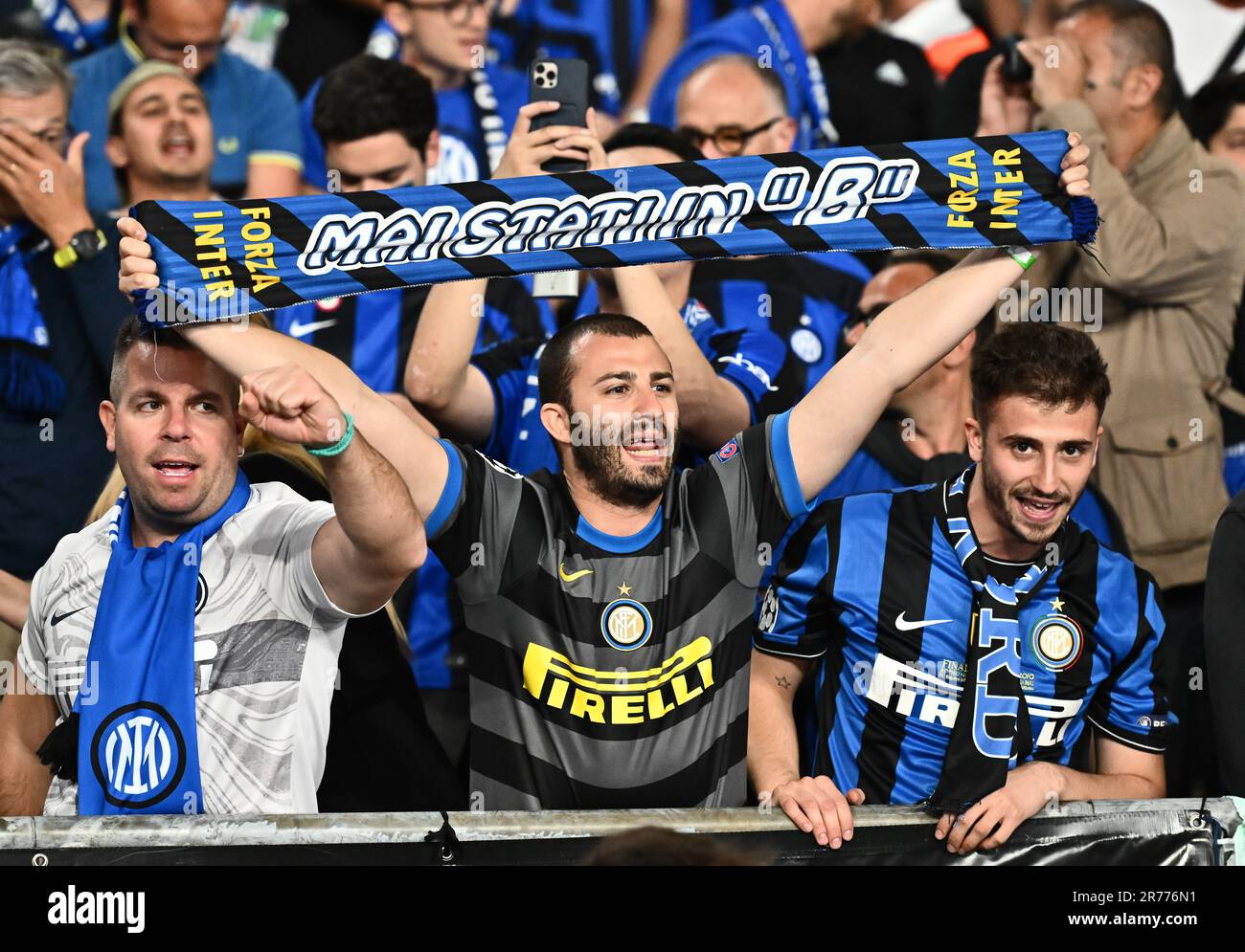 ISTANBUL, TURKEY - JUNE 10: Inter Milano fans during the UEFA Champions ...