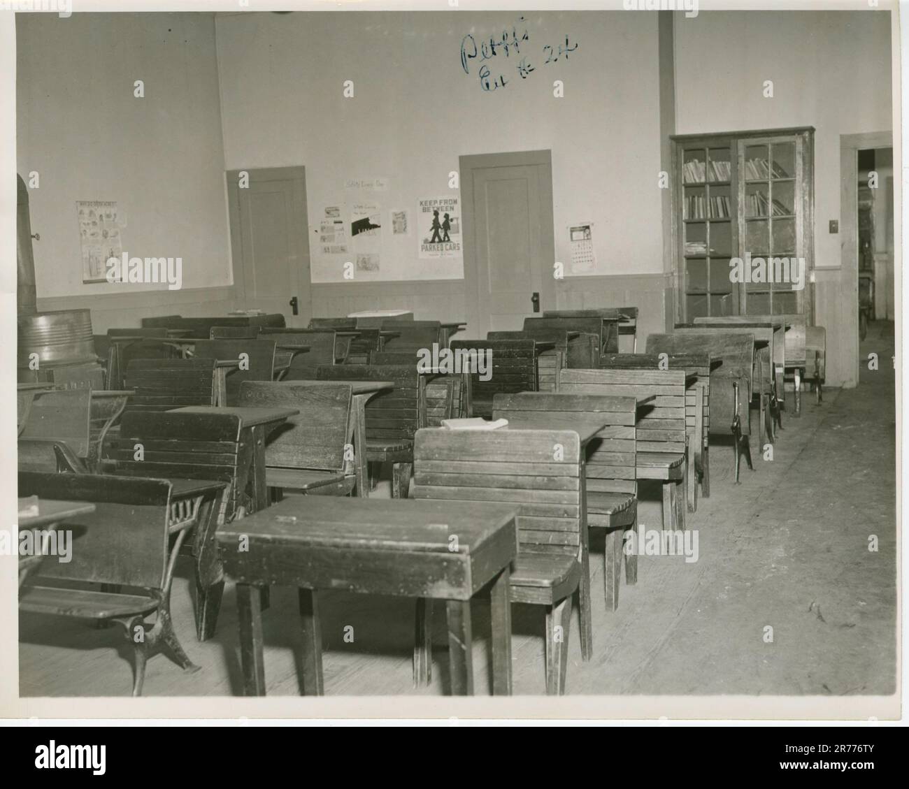 King George Training School Classroom. Original Caption: "King George ...