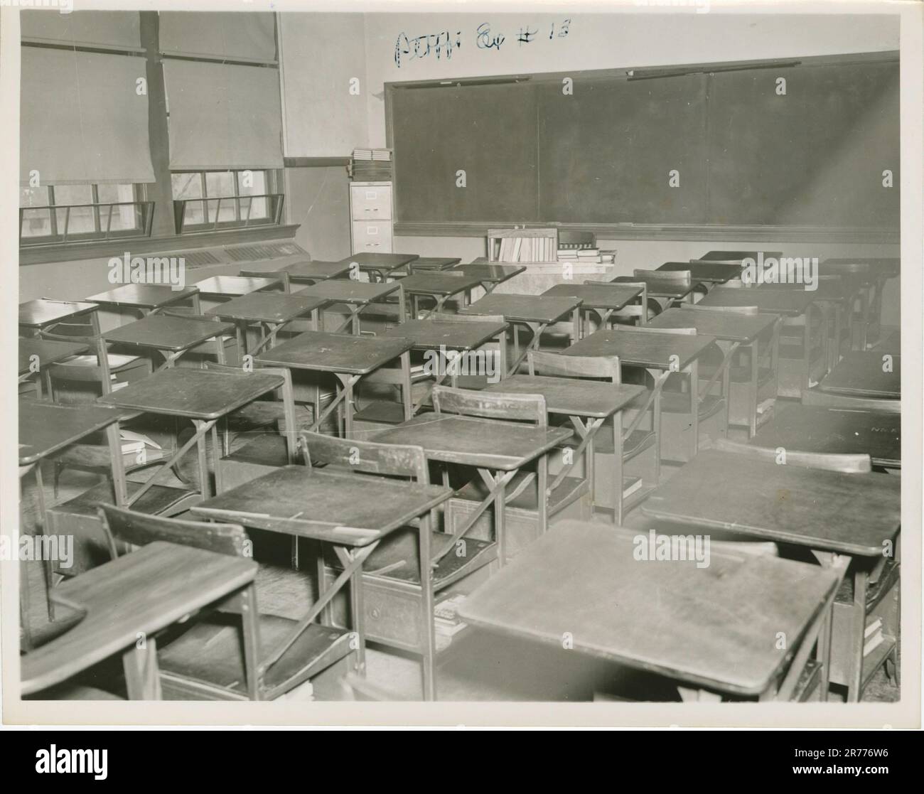 King George High School Classroom. Original Caption: "Classroom, King ...