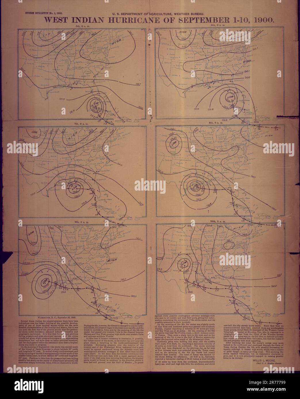 Galveston Texas 1900 Hurricane Map The Galveston Hurricane: September