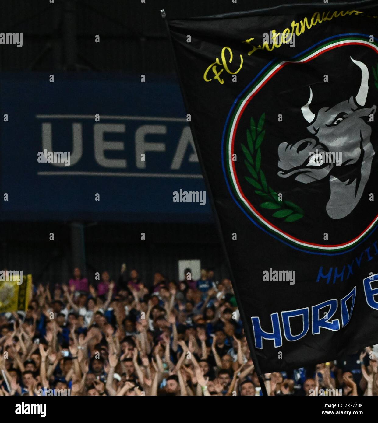 ISTANBUL, TURKEY - JUNE 10: Inter Milano fans during the UEFA Champions ...